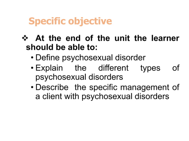 PSYCHOSEXUAL DISORDERS.pptx | Sexual Conditions | Sexual Health