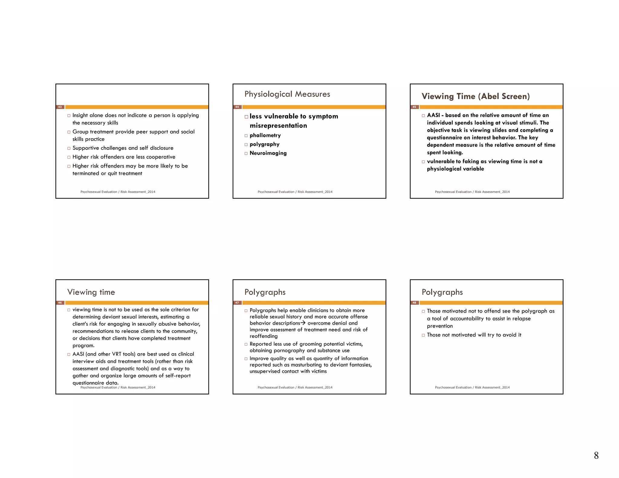 Psycho Sexual Evaluation Risk Assessment of Sexual Offenders - 2014 | PDF