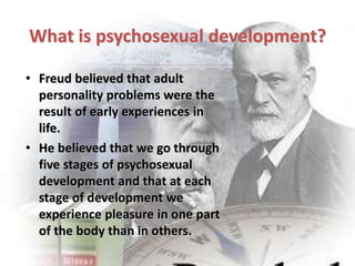Sigmund Freud Theory Of Psychosexual Development