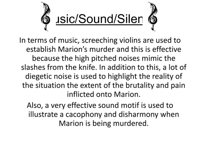 Psycho shower scene analysis | PPT