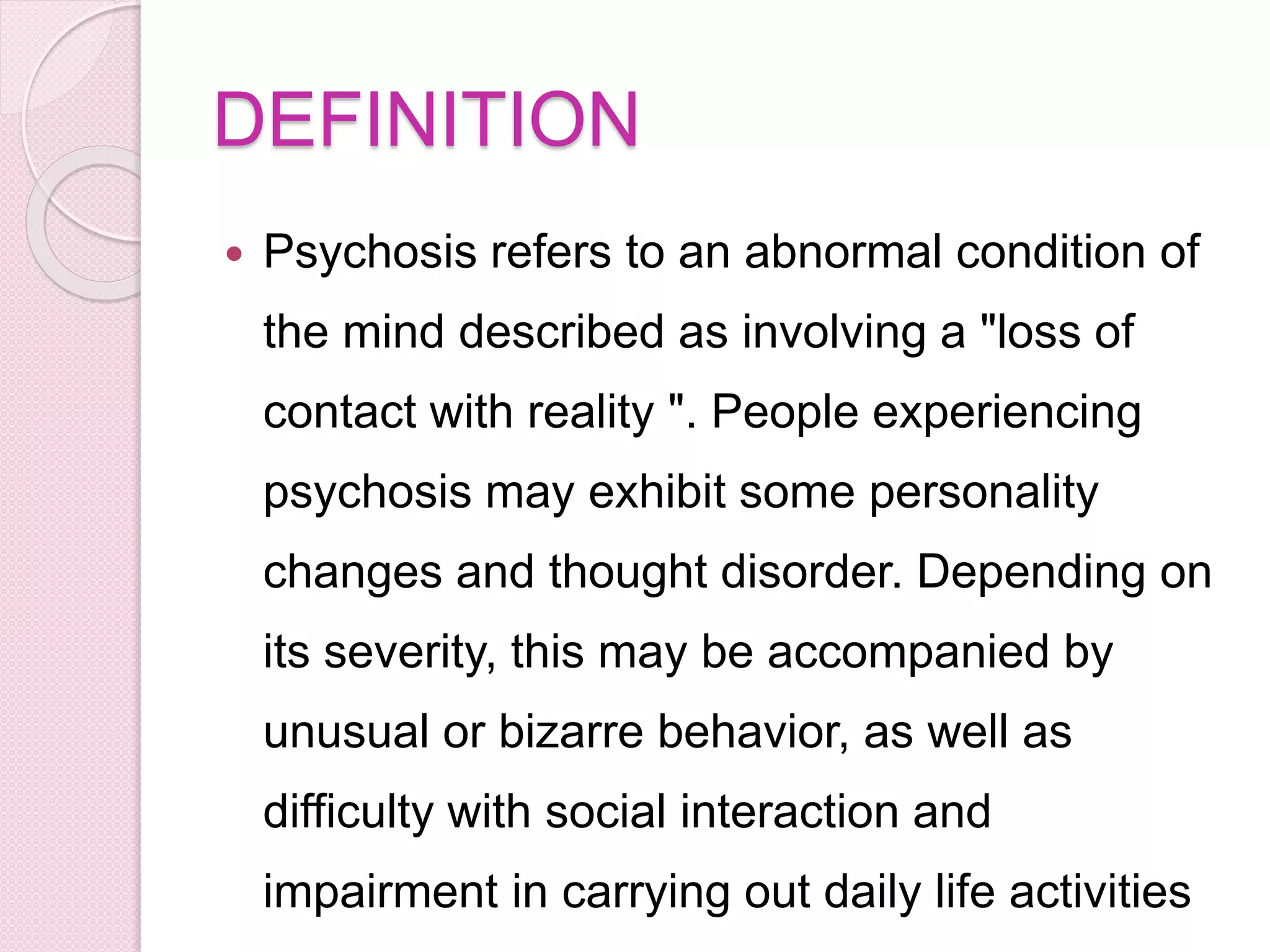 Psychosis | PPTX