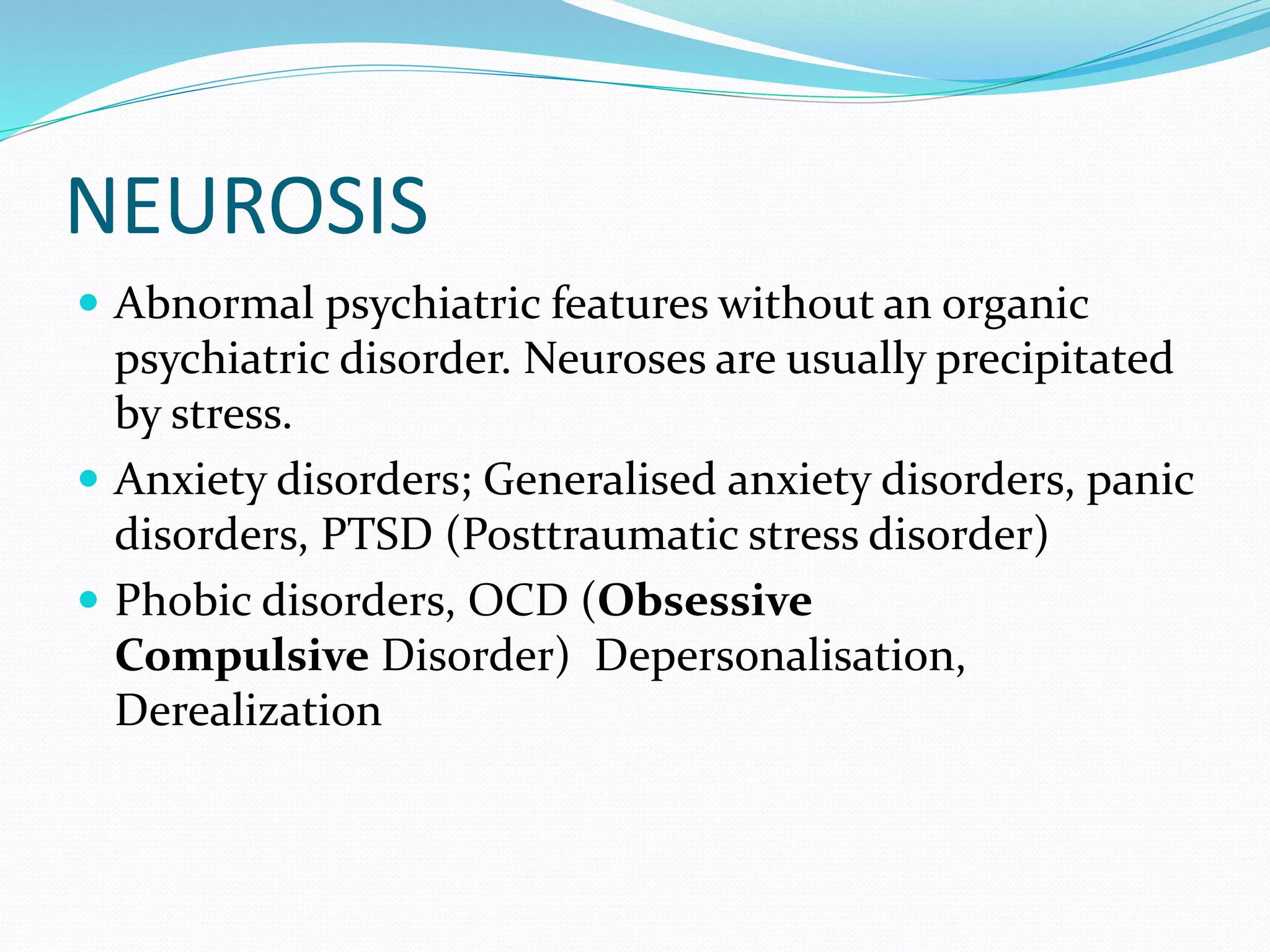 Psychosis and neurosis.2 | PPTX