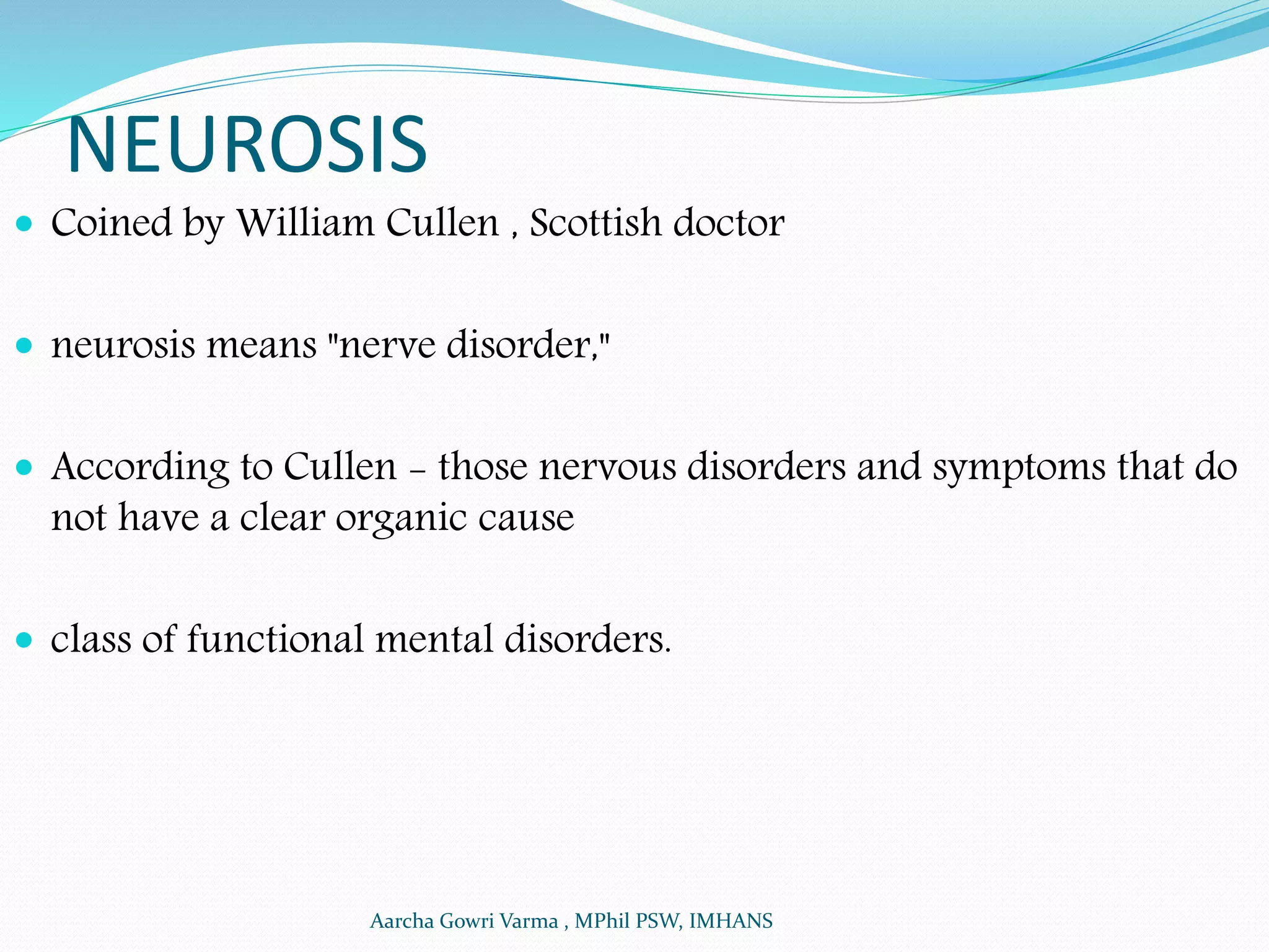 Psychosis and neurosis | PPTX