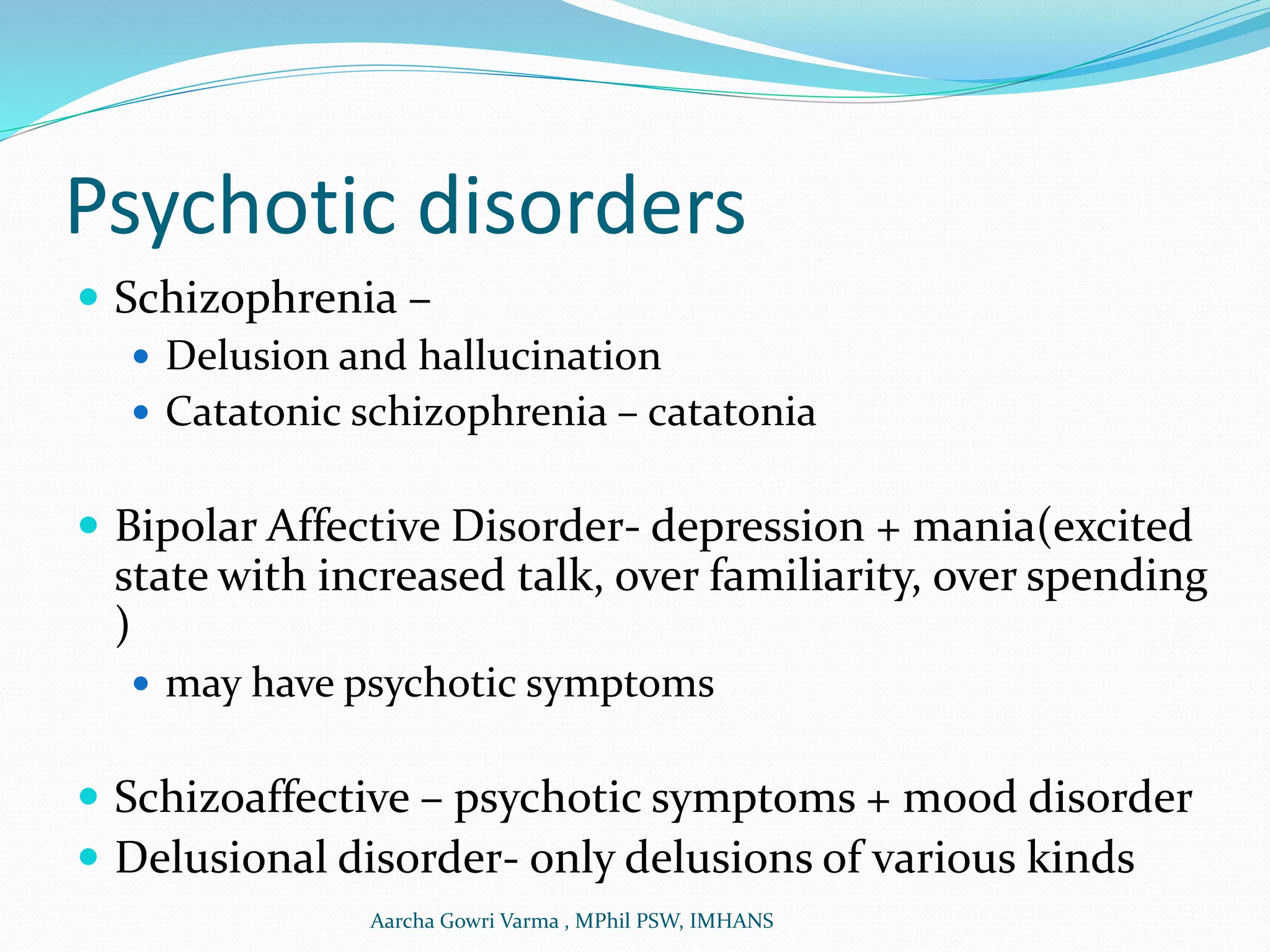 Psychosis and neurosis | PPTX