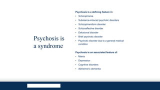 Psychosis High Risk State and Schizophrenia Prodrome | PPTX
