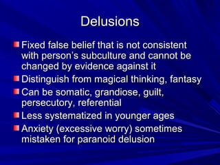 Psychosis in Youth | PPT