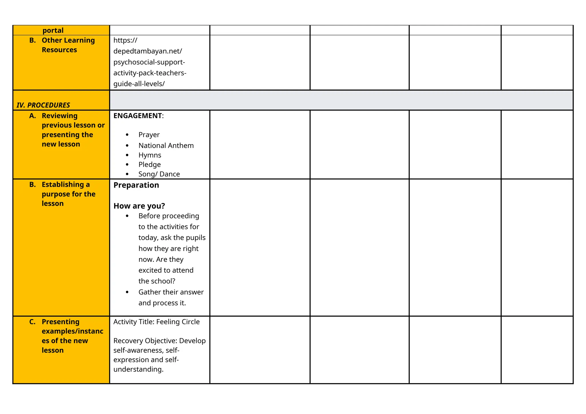 DETAILED LESSON PLAN ON PSYCHOSOCIAL FOR KINDERGARTEN.docx