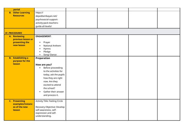 DETAILED LESSON PLAN ON PSYCHOSOCIAL FOR KINDERGARTEN.docx