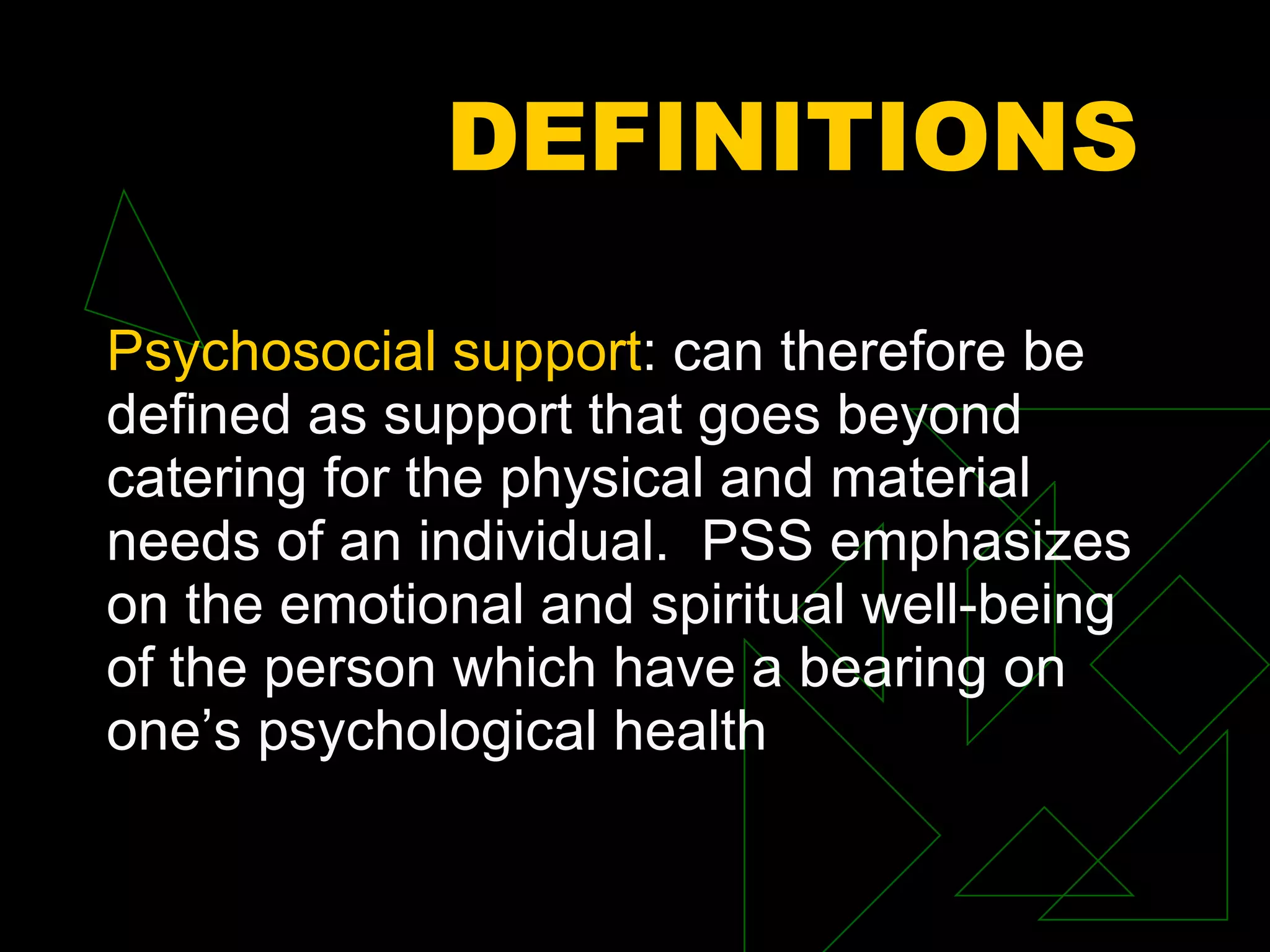 Psychosocial Support Minal | PPT