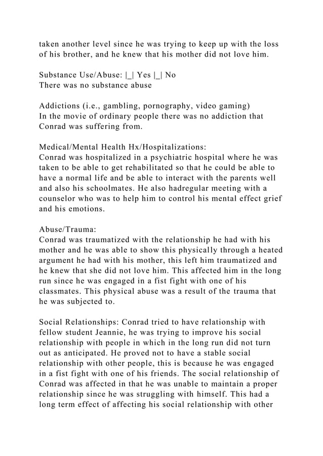 Psychosocial Assessment____ Part 1 (Topic 2) .docx | Mental Health ...