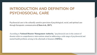 Psychosocial care techniques .pptx