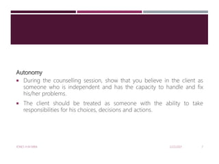 Psychosocial counselling | PPTX