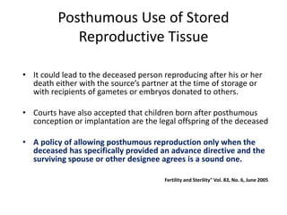 Psychosocial & Ethical Dilemma Surrounding Fertility Preservation in ...