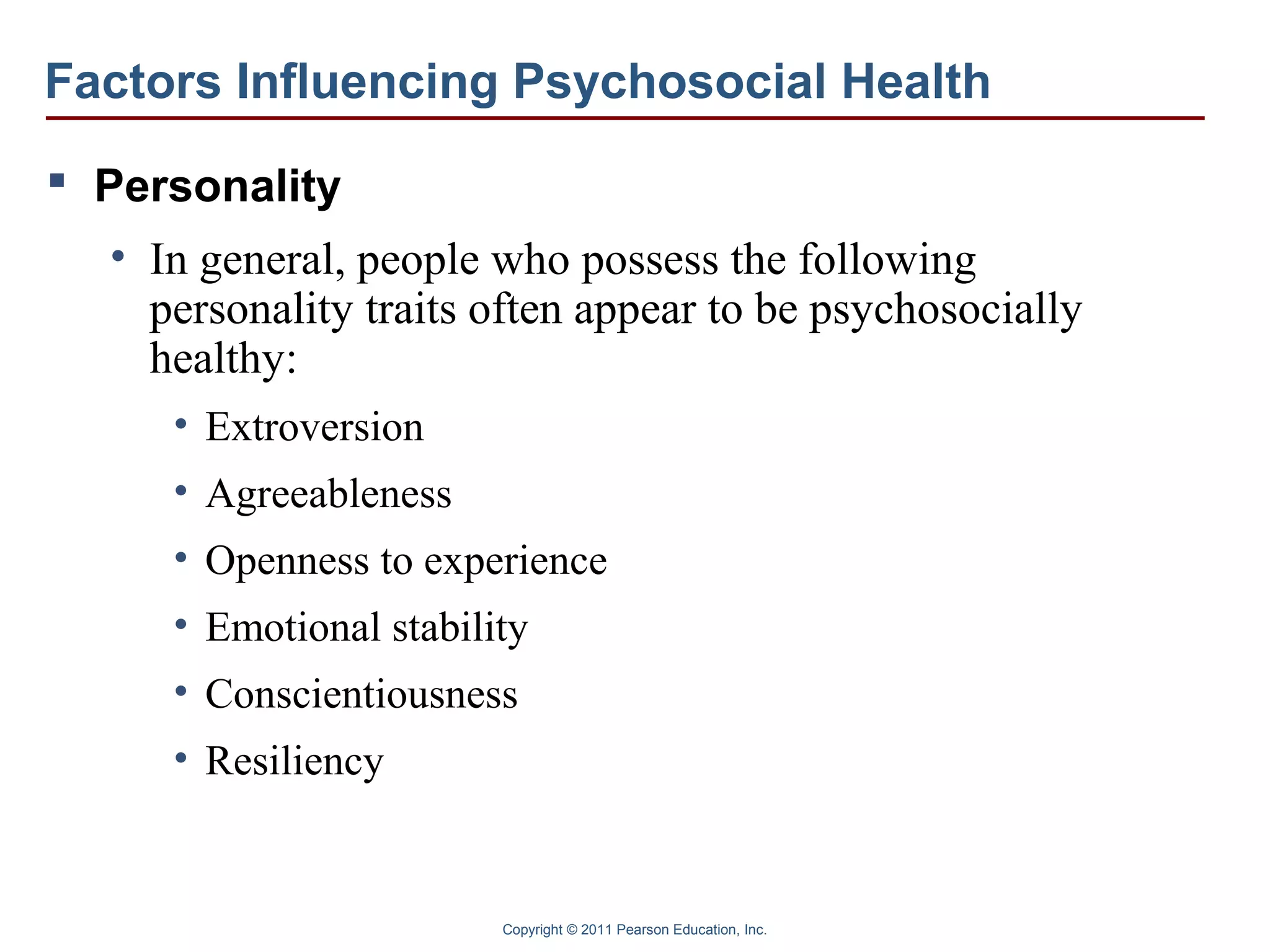 Psychosocial health | PPT