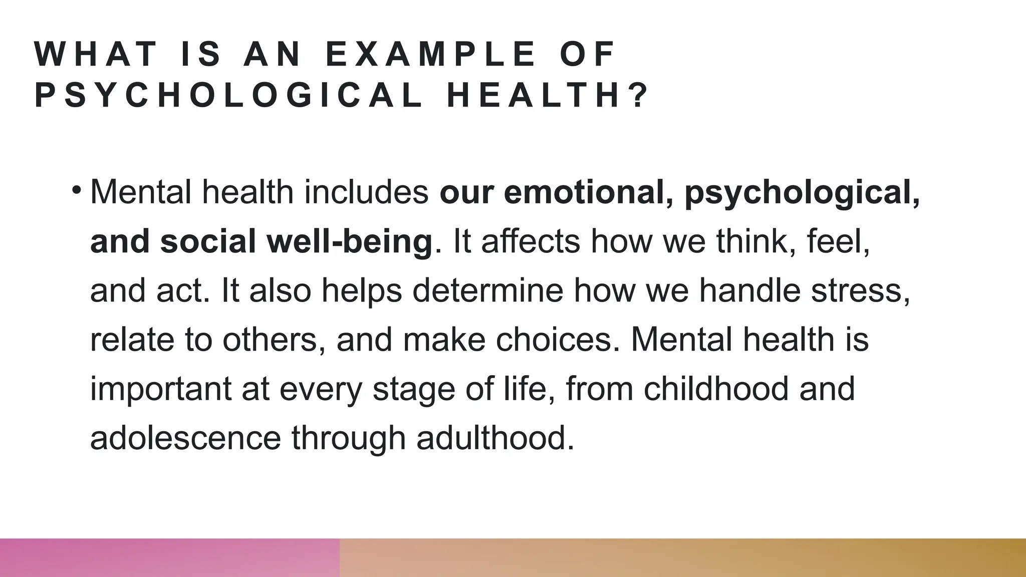 topics PSYCHOSOCIAL HEALTH AND WELLNESS.pptx | Free Download