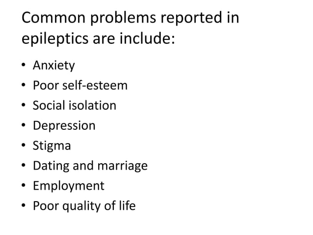 Psychosocial issues in epilepsy | PPTX