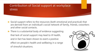Psycho-social stress related to workplace | PPTX