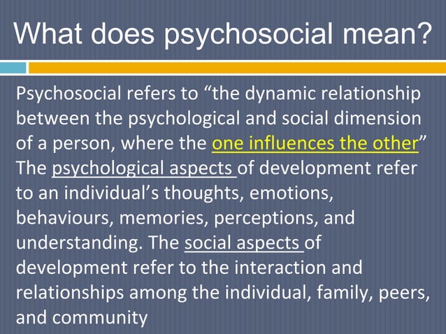 psychosocial support.pptx | Mental Health | Diseases and Conditions
