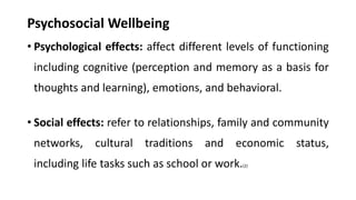 Psychosocial Support Types and Benefits | PDF