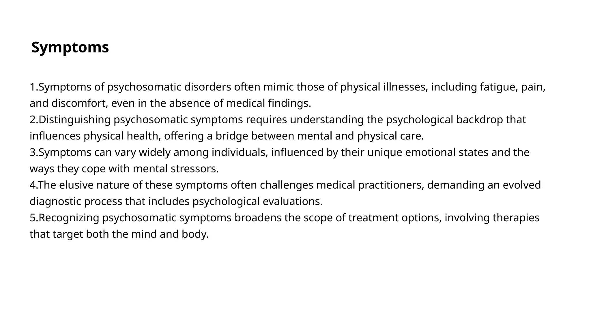 Psychosomatic Disorder in teens Adolescents. | PPTX
