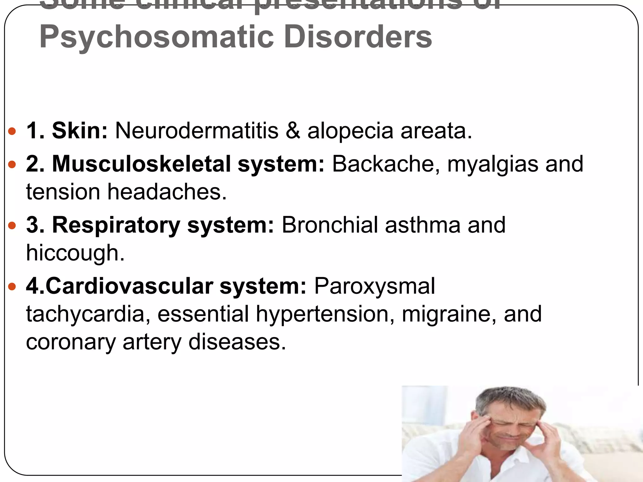 Psychosomatic and somatization disorder | PPTX