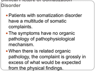 Psychosomatic and somatization disorder | PPTX