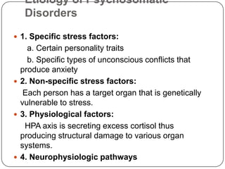 Psychosomatic and somatization disorder | PPTX