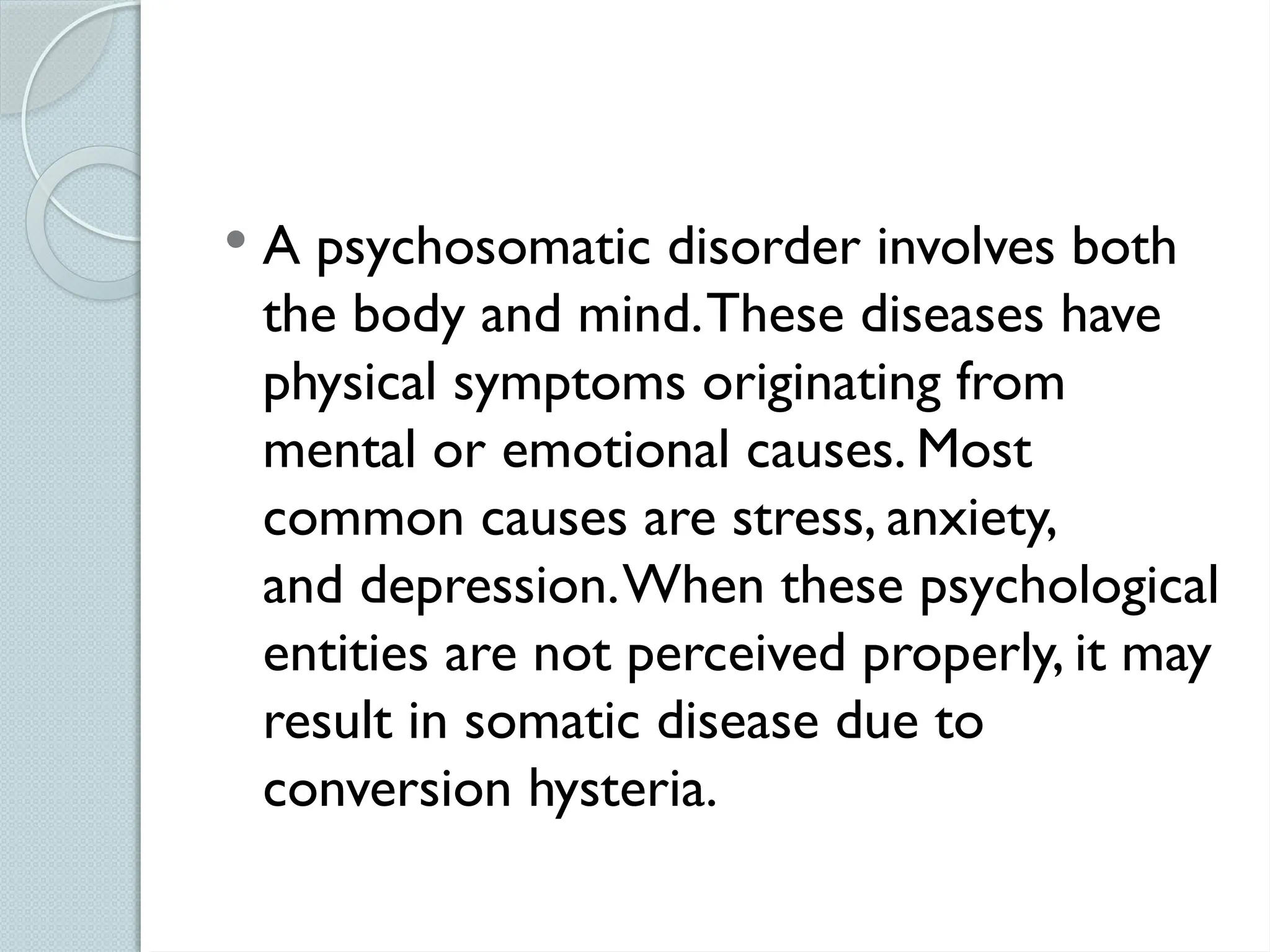 Psychosomatic Disorders: Understanding the Mind–Body Connection in ...