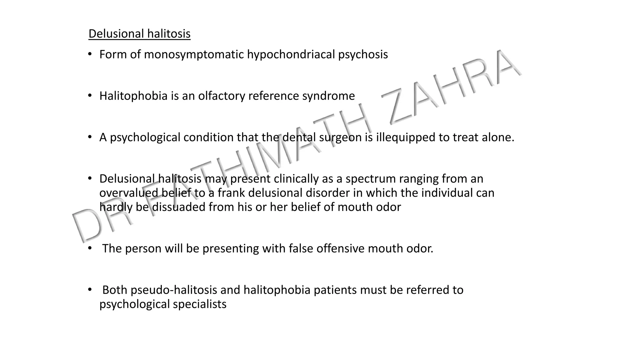 Oral Psychosomatic Disorders part 3 | PPTX
