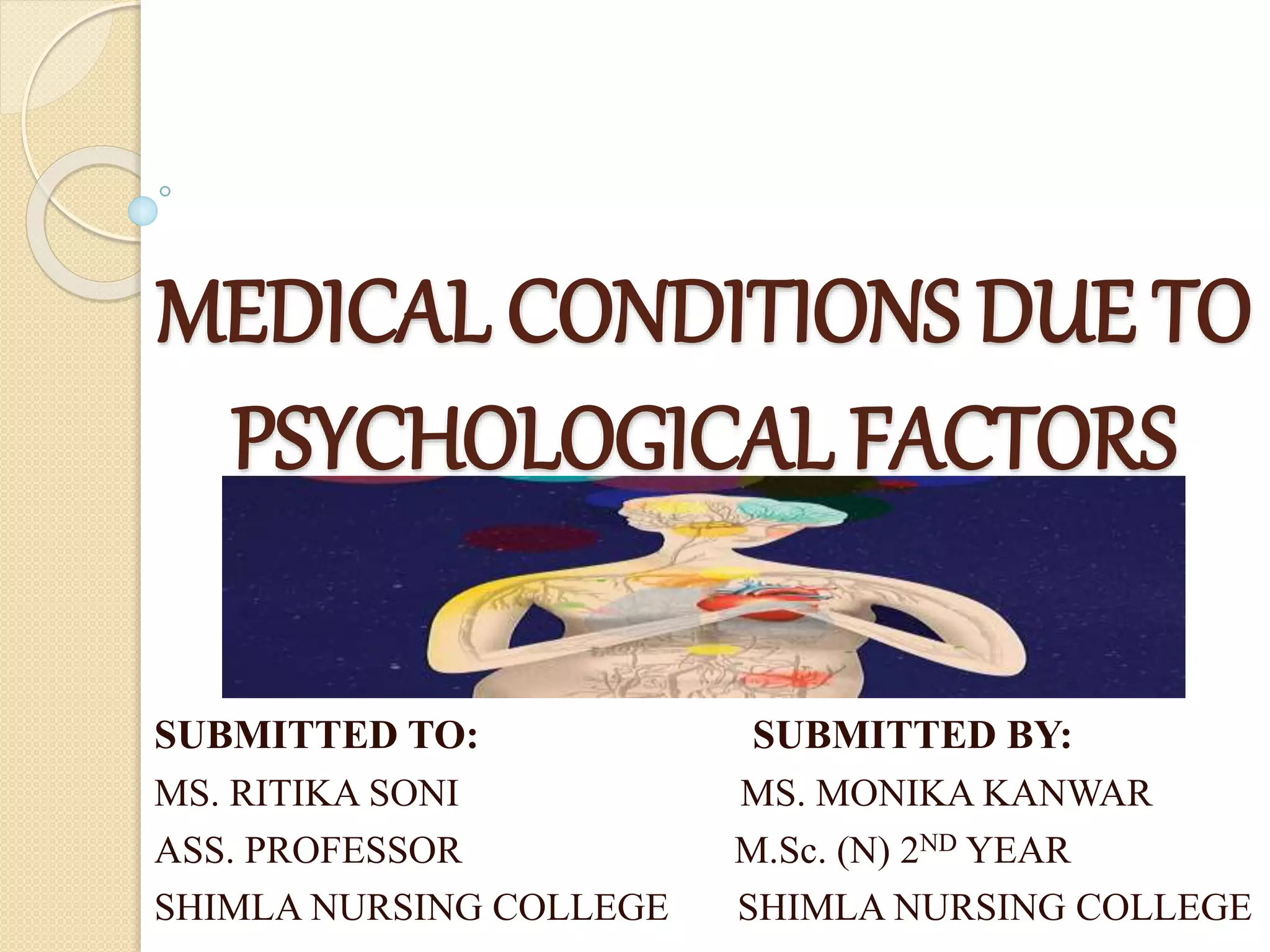 Psychosomatic disorders | PPTX