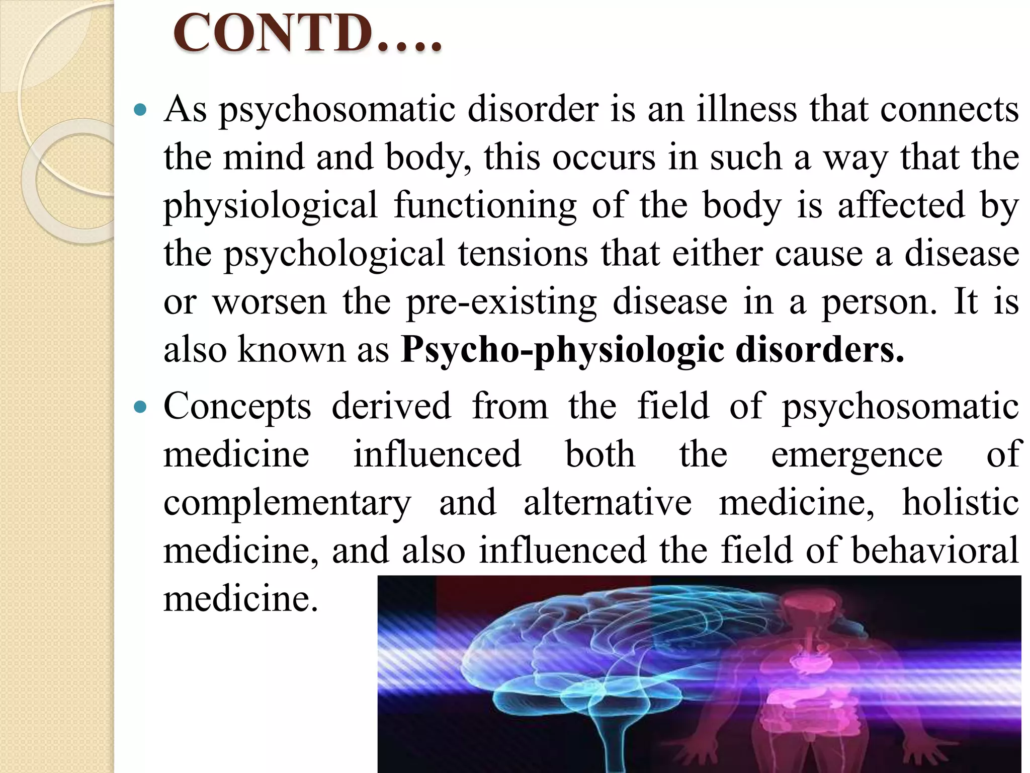 Psychosomatic disorders | PPTX