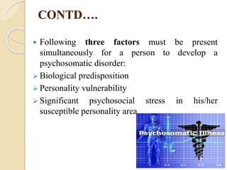 Psychosomatic disorders | PPTX