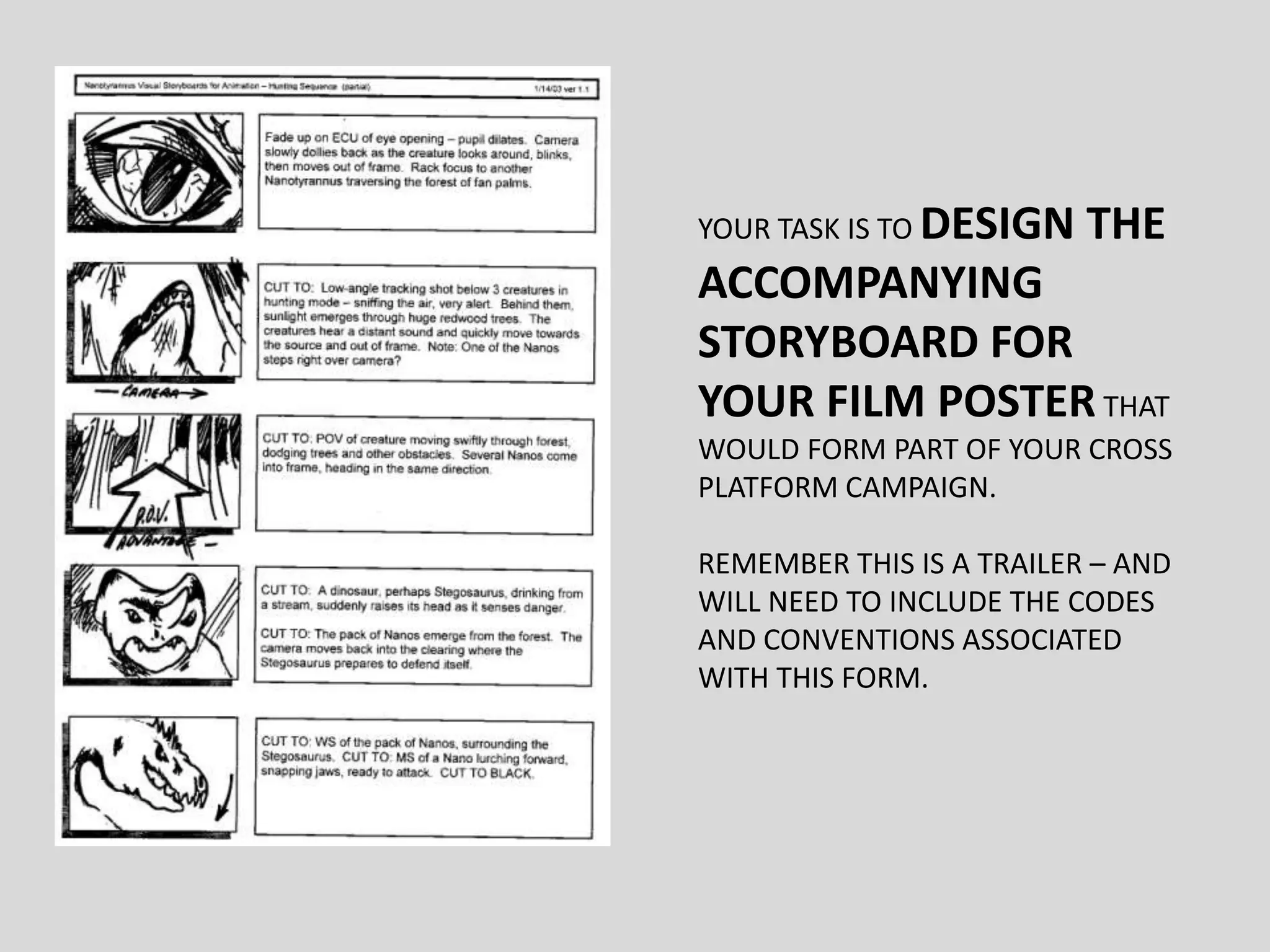 Storyboarding [including Saul Bass Psycho] | PPTX