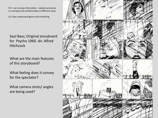Storyboarding [including Saul Bass Psycho] | PPTX