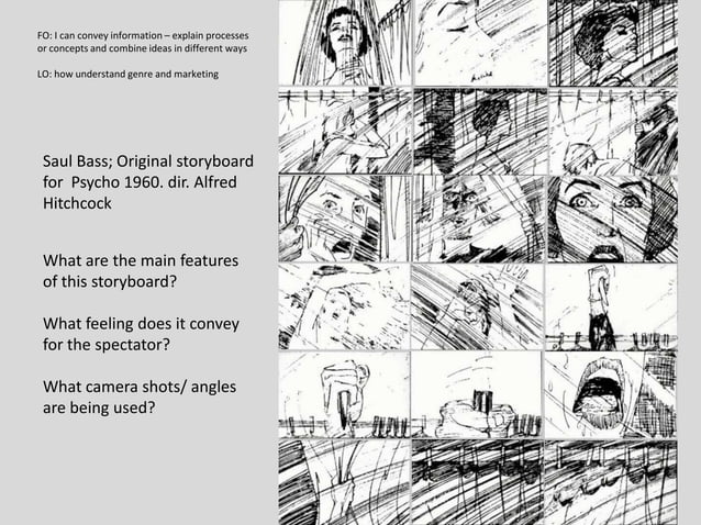 Storyboarding [including Saul Bass Psycho] | PPTX
