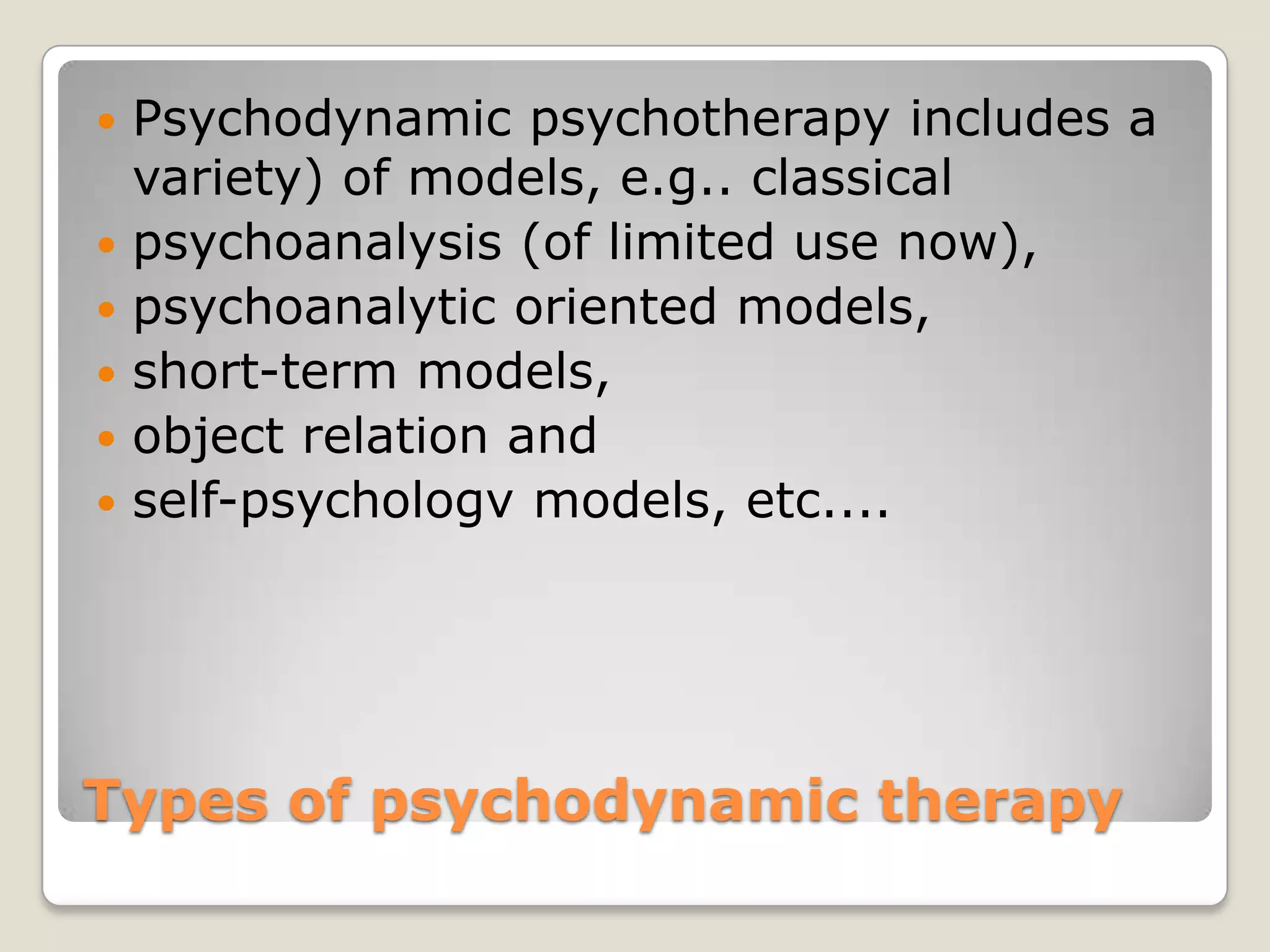 Psychotherapy | PPTX