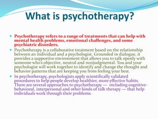 Psychotherapy.slides | PPTX