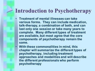 psychotherapy.pptx Mental Health Nursing | PPTX