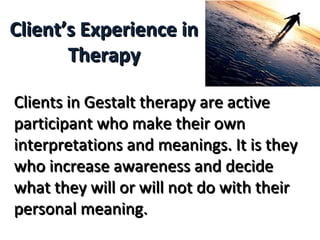 Application : Therapeutic Techniques and Procedure Client Experiences ...