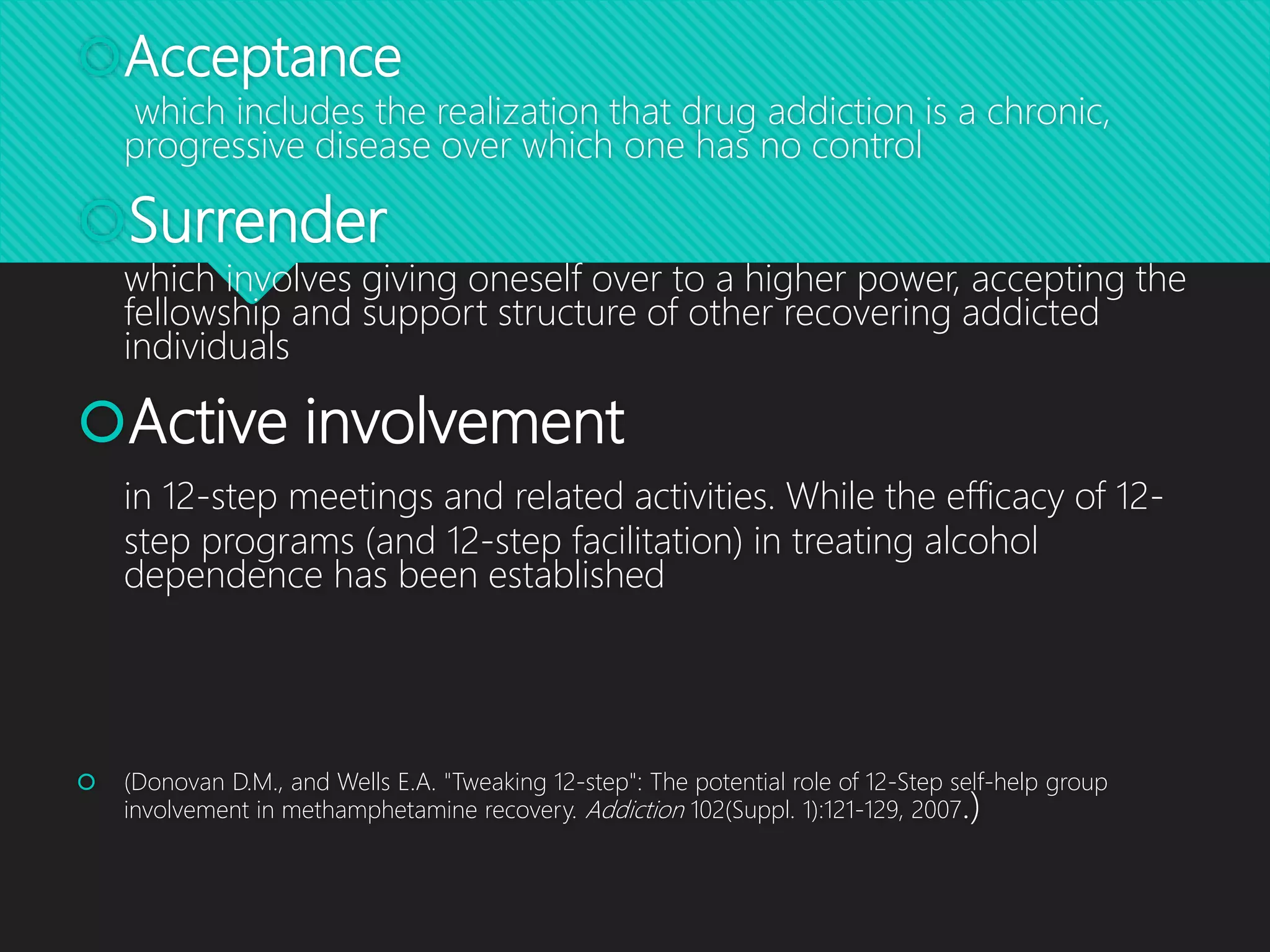 Psychotherapy for drug addiction | PPTX