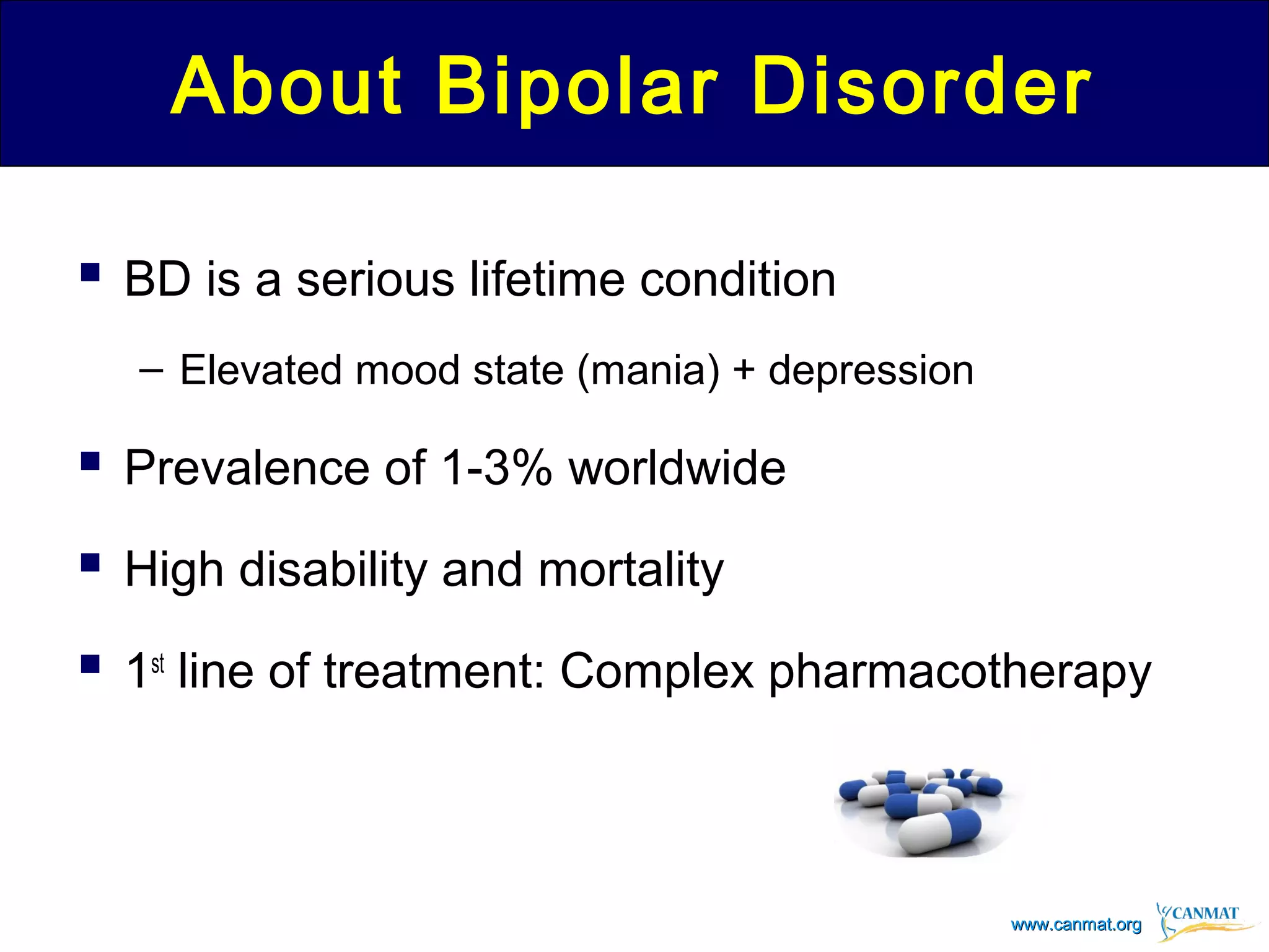 Psychotherapy for bipolar disorder: What works, and when? | PPT