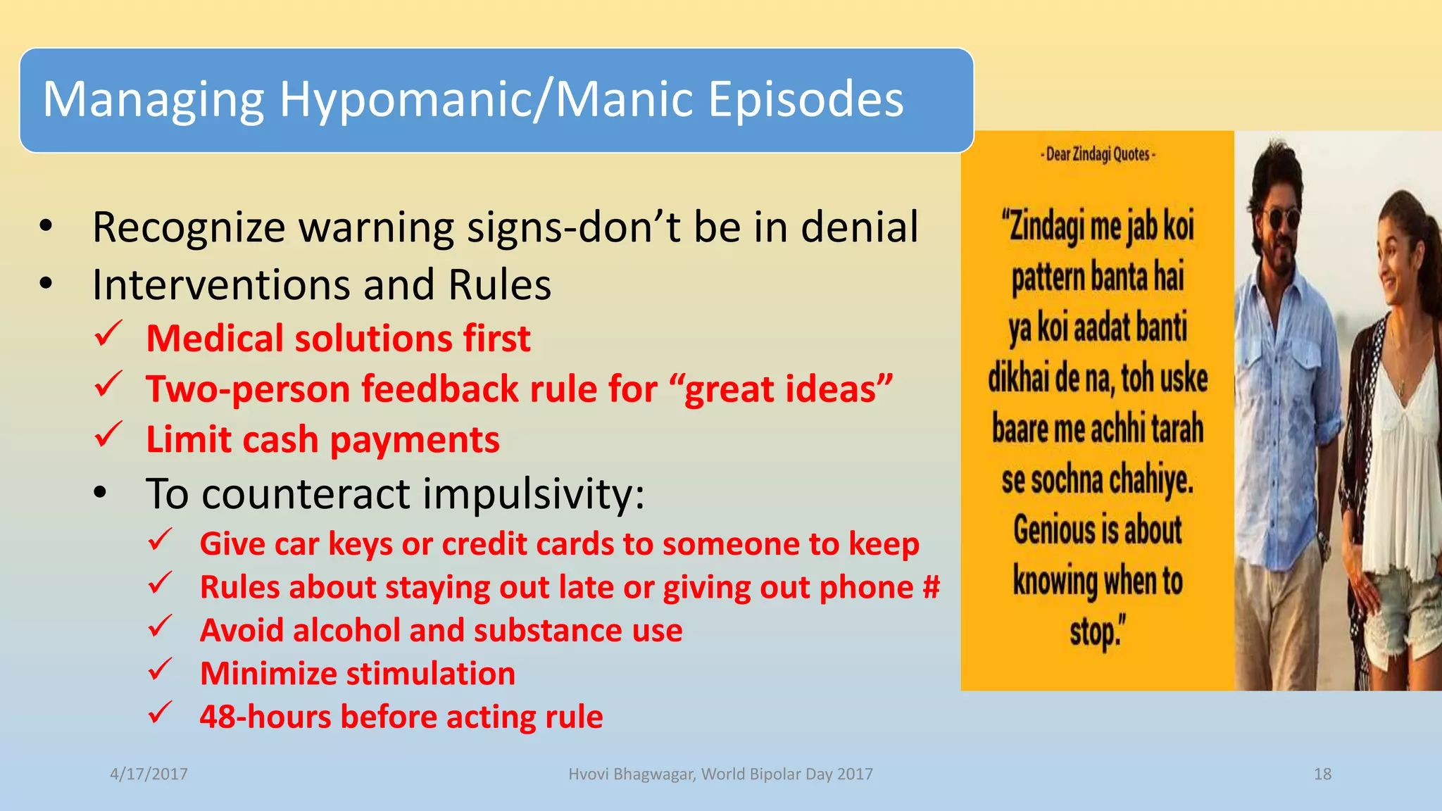 Psychotherapy for Bipolar Disorder | PPTX