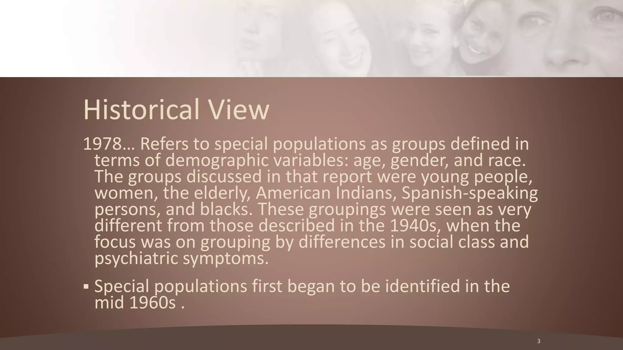 Psychotherapy for special populations | PPTX