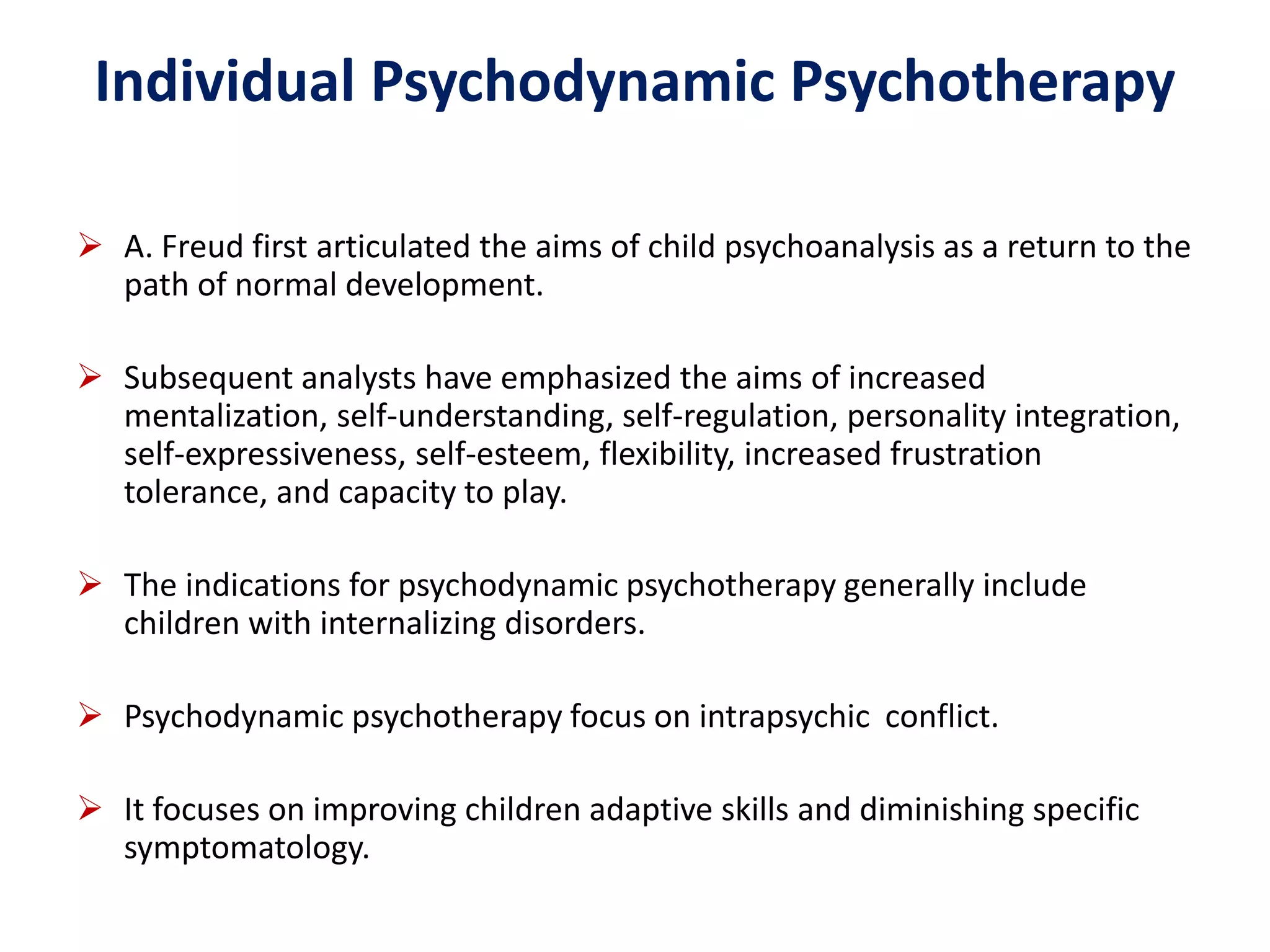 Psychotherapy in children | PPTX