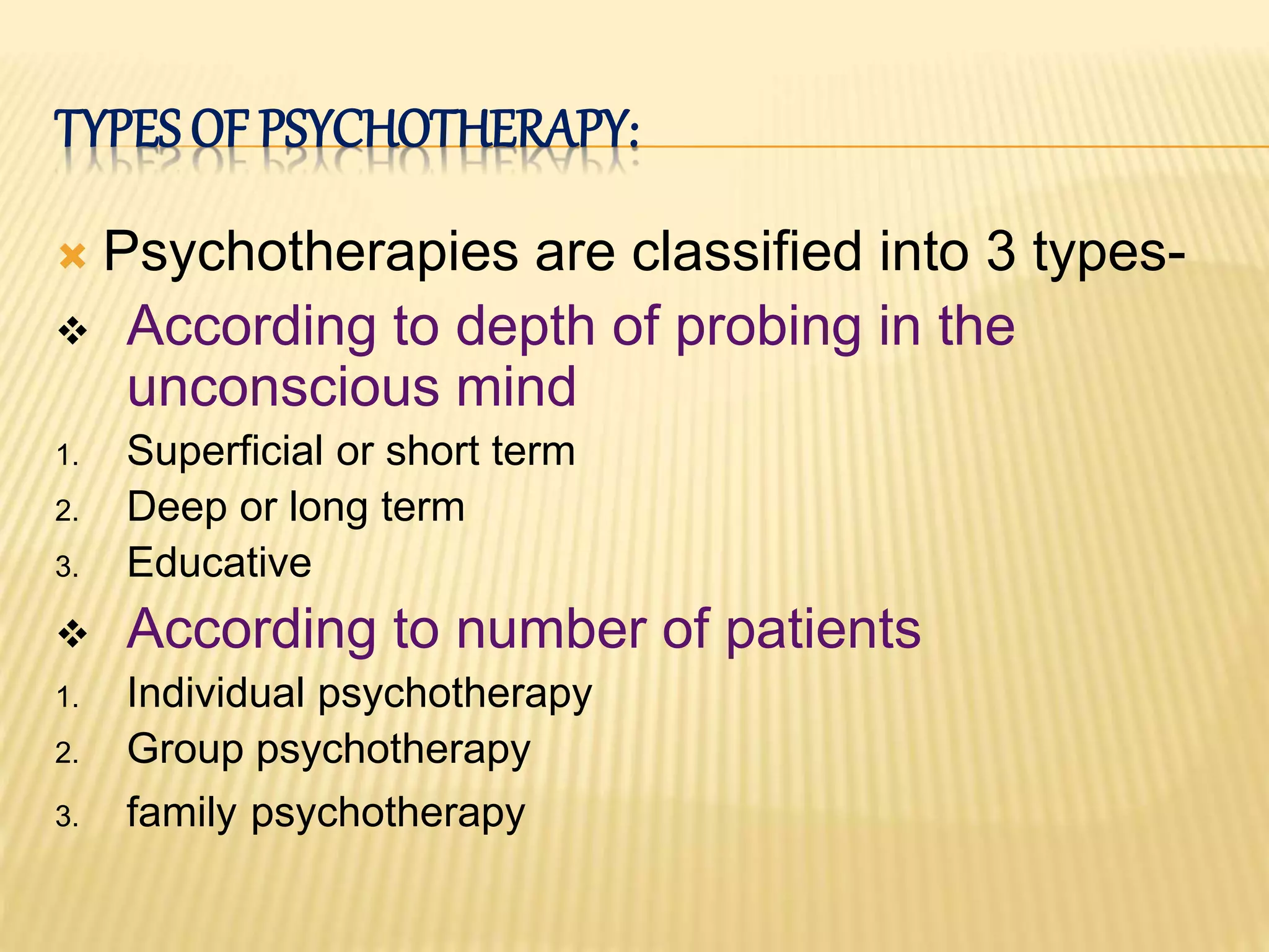 Psychotherapy ppt. | PPTX