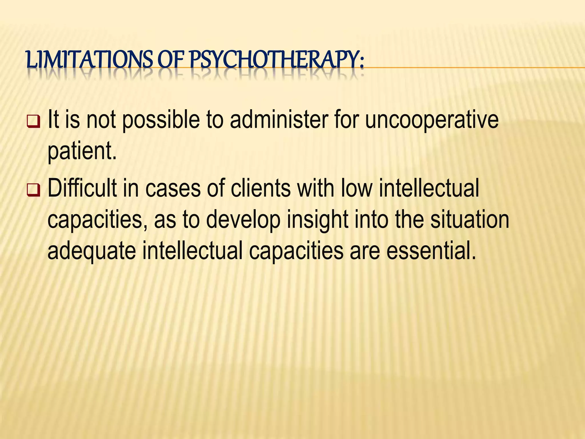 Psychotherapy ppt. | PPTX