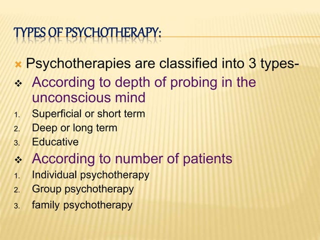 Psychotherapy ppt. | PPTX