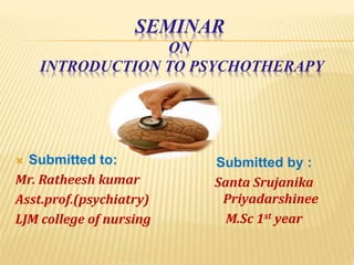 Psychotherapy ppt. | PPTX