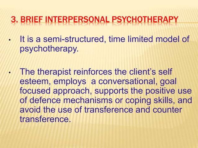 Psychotherapy ppt. | PPTX