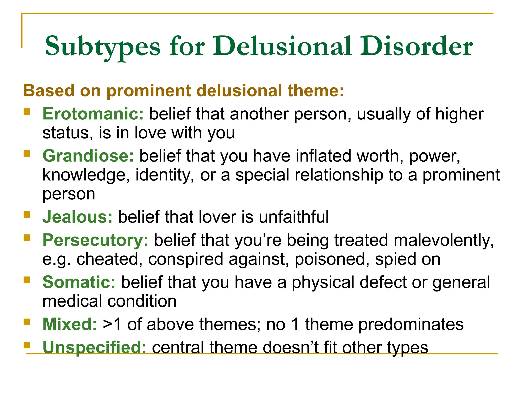 management of Psychotic Disorders in adult patients | PPT